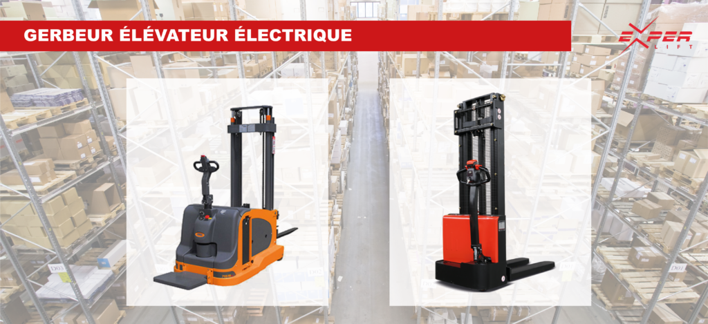 Gerbeur-elevateur-electrique - Chariots Elévateurs & Gerbeurs ExperLift